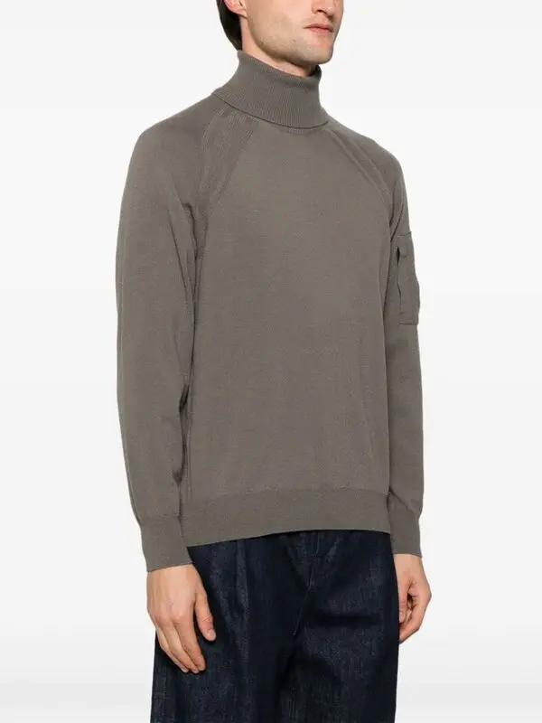 C.P. COMPANY Virgin Wool-blend Turtleneck Sweater