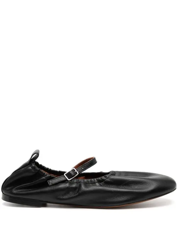 Maison Kitsuné Leather Ballerina Flats