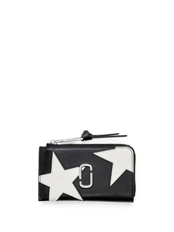 Marc Jacobs The Star Patchwork Utility Snapshot Wallet - Black
