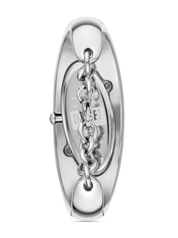 DIESEL® Oval D 24mm Watch - Silver