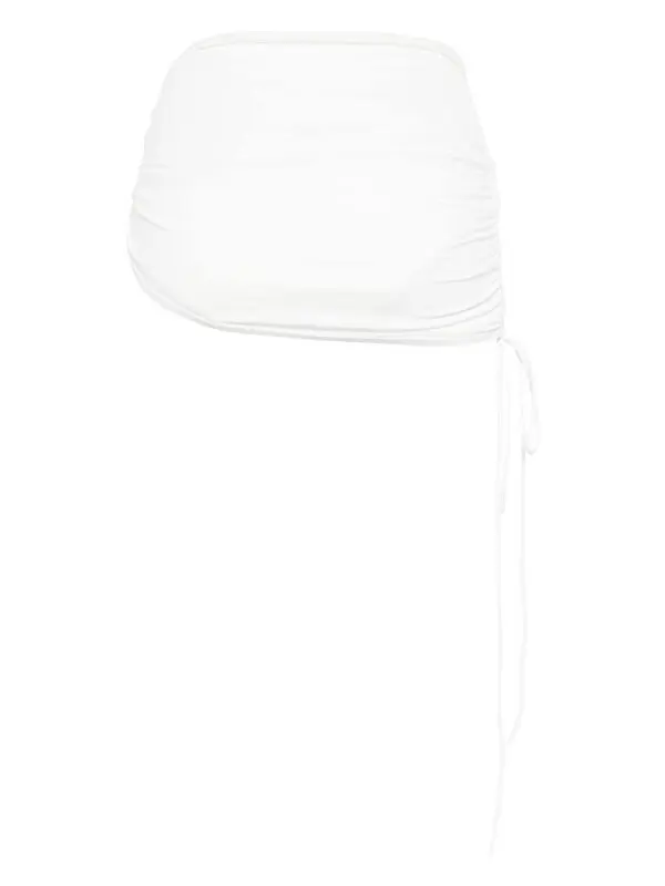 Christopher Esber Ruched Orbit Bikini Skirt - White
