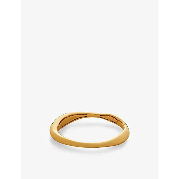 Monica Vinader Nura Reef Bangle 18ct Plated Vermeil - Yellow Gold