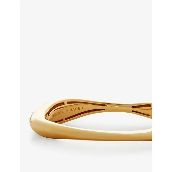 Monica Vinader Nura Reef Bangle - Yellow Gold