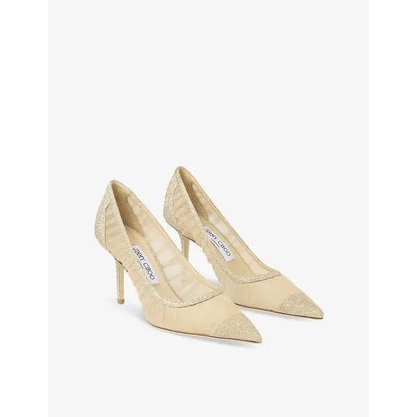 slim fit dress slacks Jimmy Choo // Glitter Romy Pump – VSP Consignment main image 1