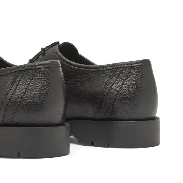 KLEMAN Padror Grain Leather Lace-up Shoes - Black