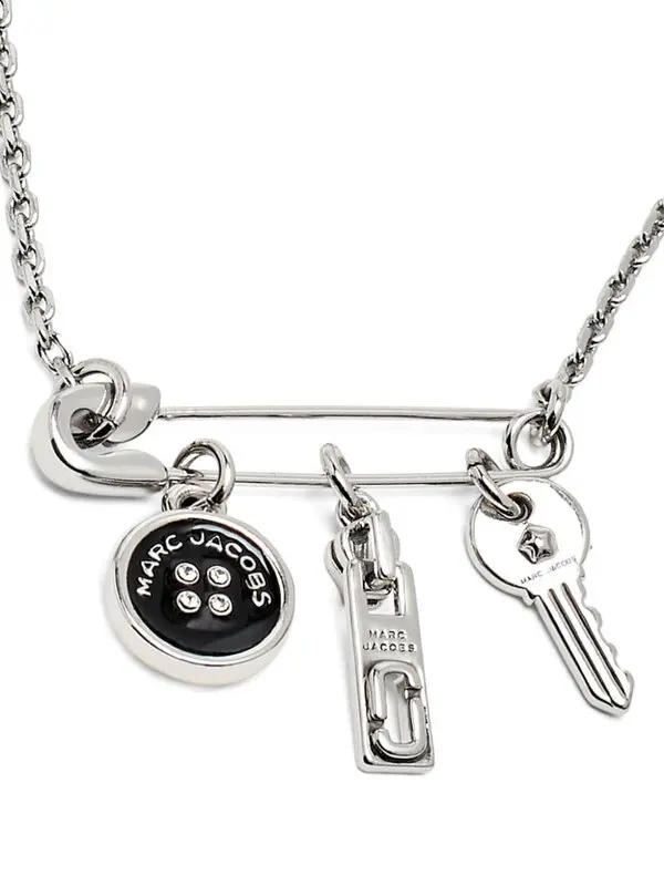 Marc Jacobs Button-charm Necklace - Silver