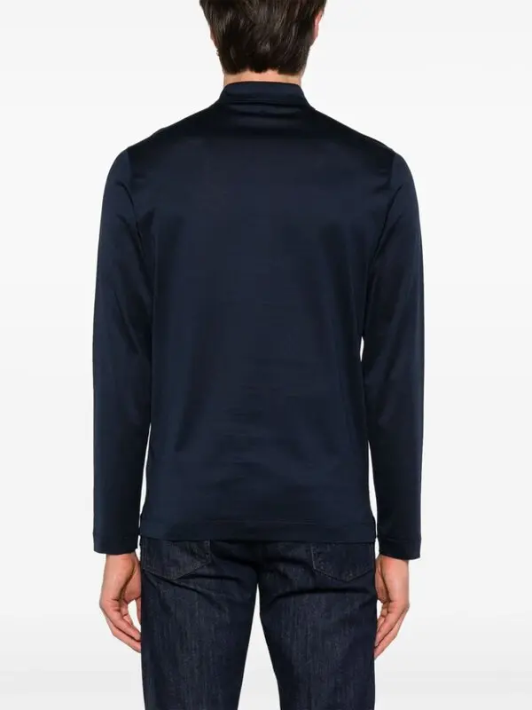 Canali Lightweight-jersey Polo Shirt - Blue