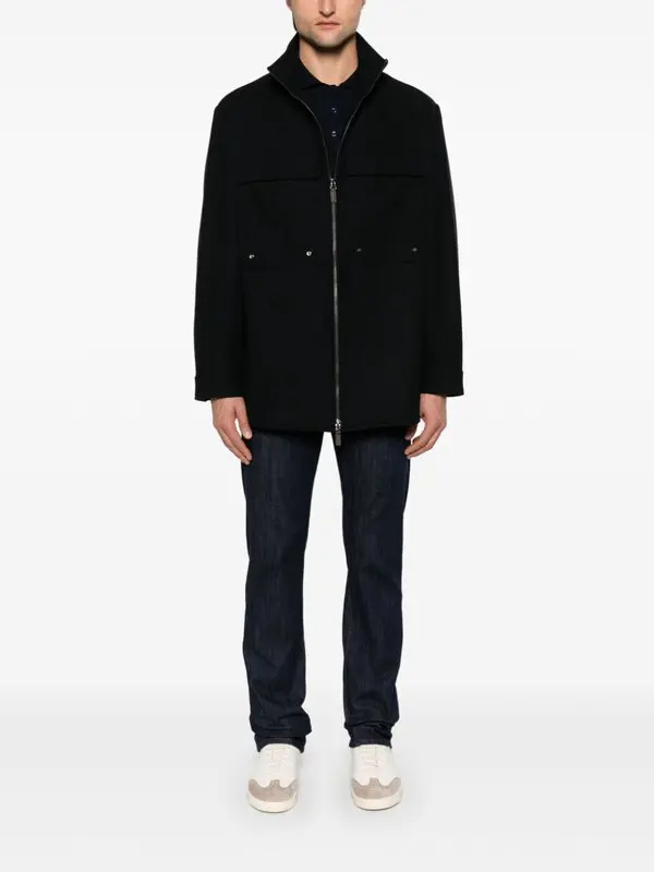 Canali Knitted Polo Shirt