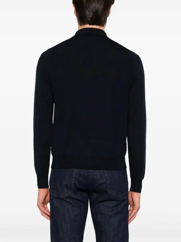 Canali Knitted Polo Shirt
