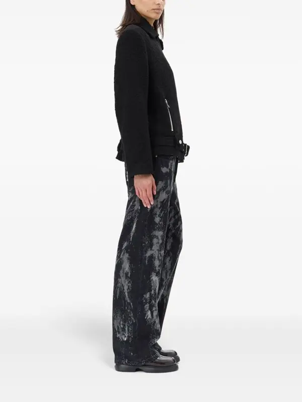 GANNI Bouclé Biker Jacket