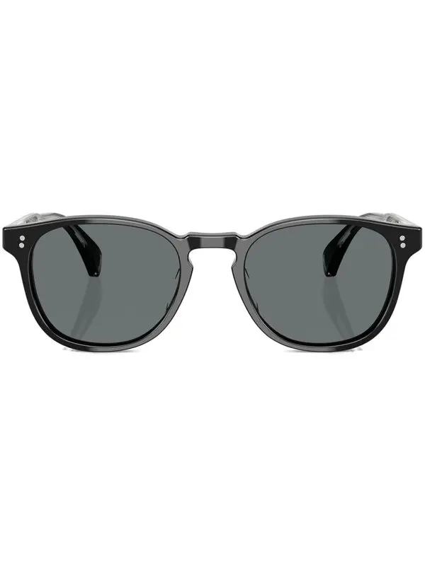 Oliver Spencer Finley Round Frame Sunglasses - Black