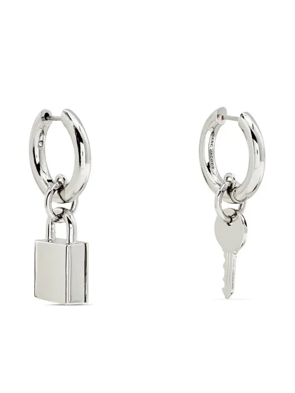 Marc Jacobs Friendship Padlock Hoop Earrings