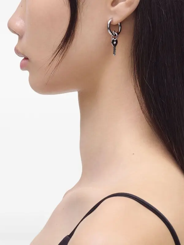 Marc Jacobs Friendship Padlock Hoop Earrings
