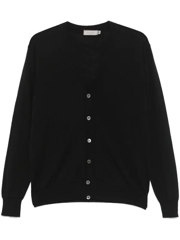 Canali Fine-knit Cardigan