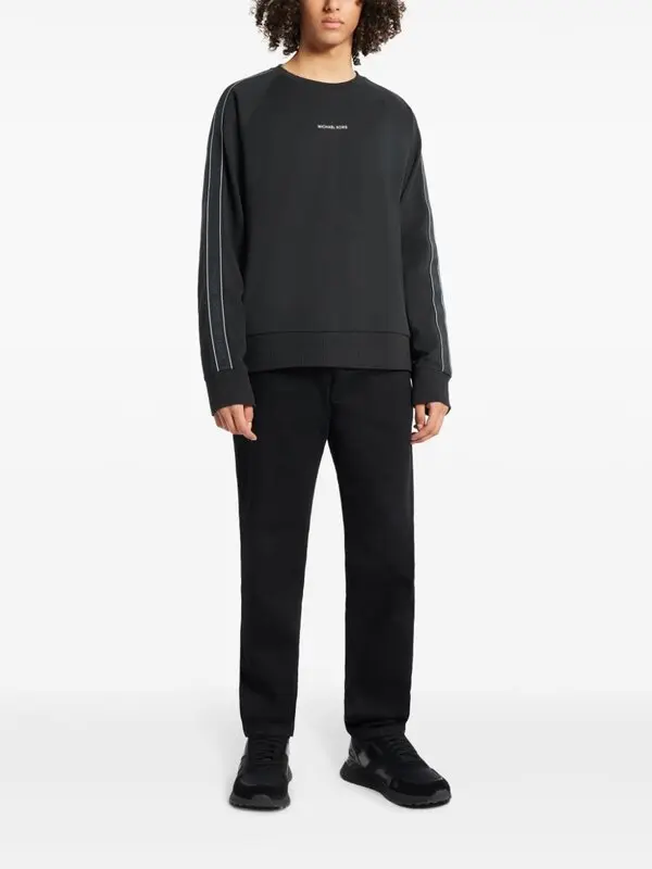 Michael Kors Logo-tape Crew-neck Sweatshirt