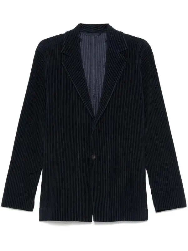 Issey Miyake Plissé Blazer - Blue