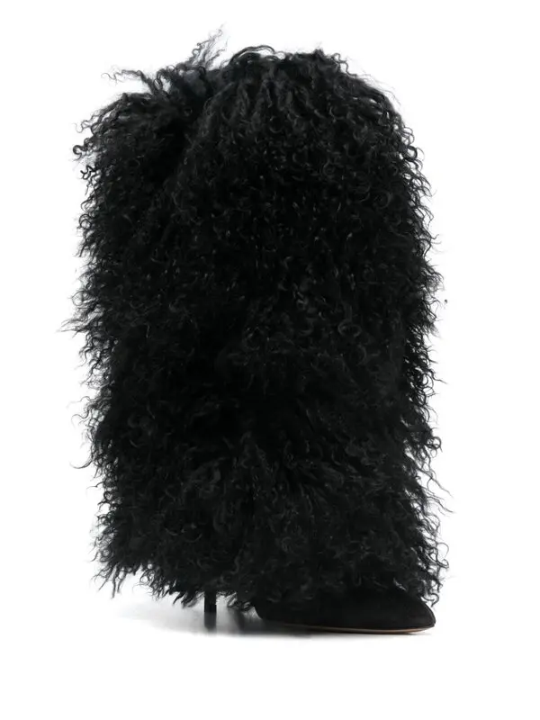 Paris Texas 105mm Furry Stiletto Boots