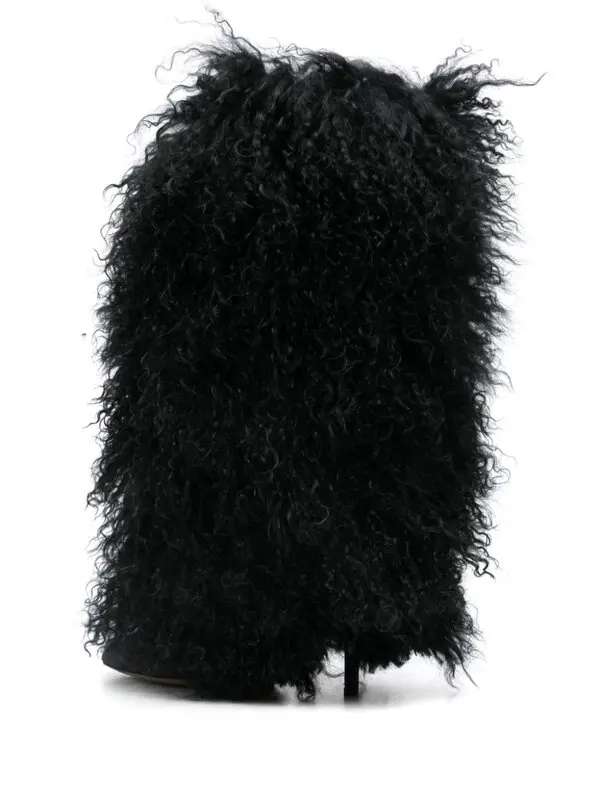 Paris Texas 105mm Furry Stiletto Boots
