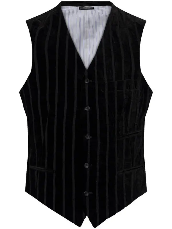 Yohji Yamamoto Striped Waistcoat