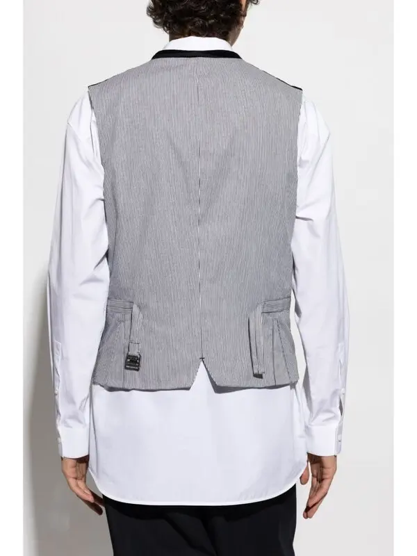 Yohji Yamamoto Striped Waistcoat