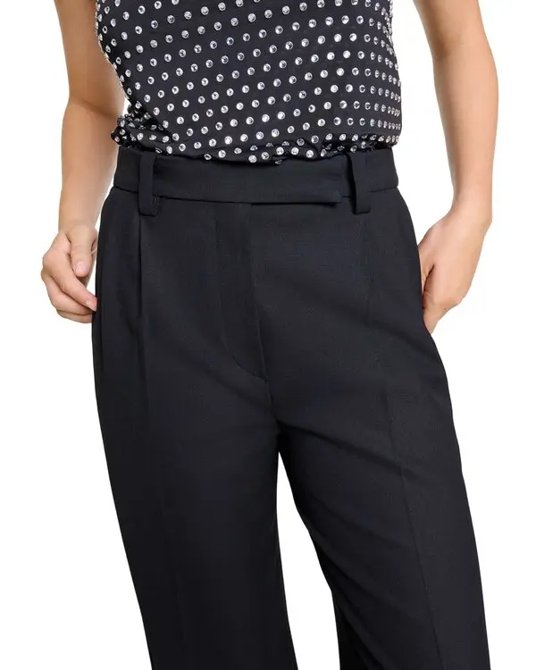 Maje Pernoui Wide-leg Trousers - Black