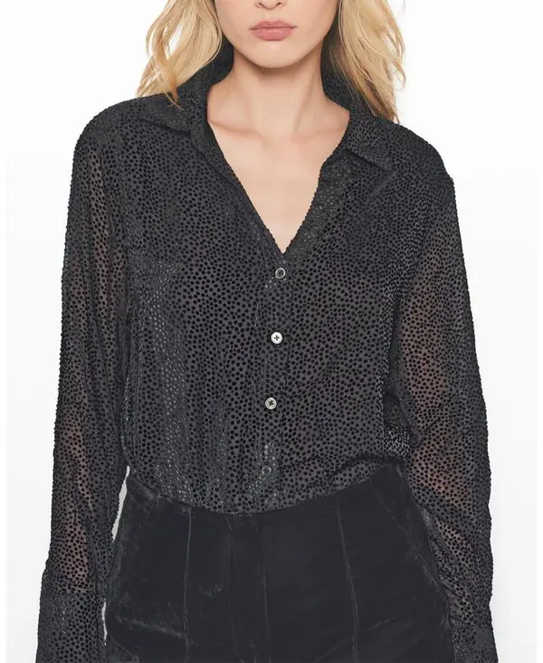 AS By DF Savannah Velvet Burnout Blouse
