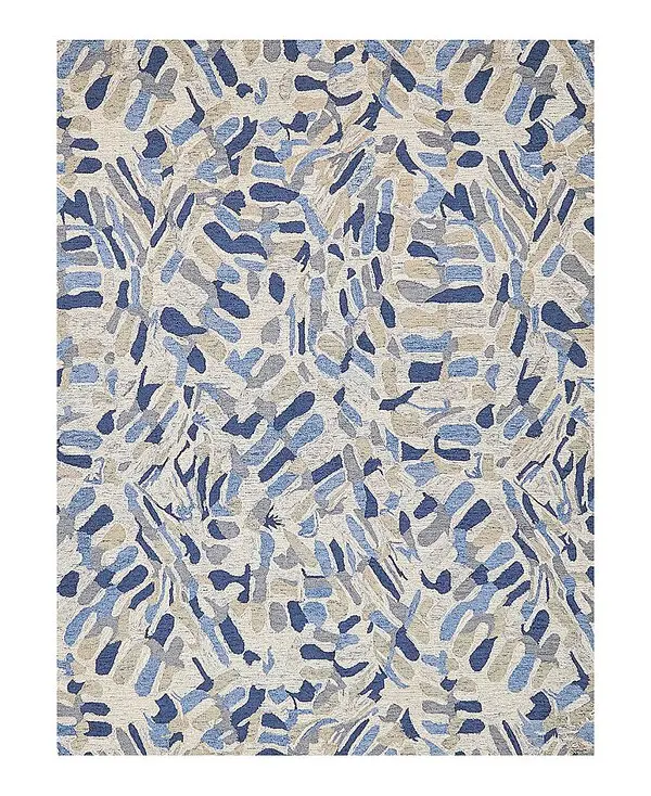 EXQUISITE RUGS Botanica 6810 Area Rug, 8' X 10 - Navy/ivory