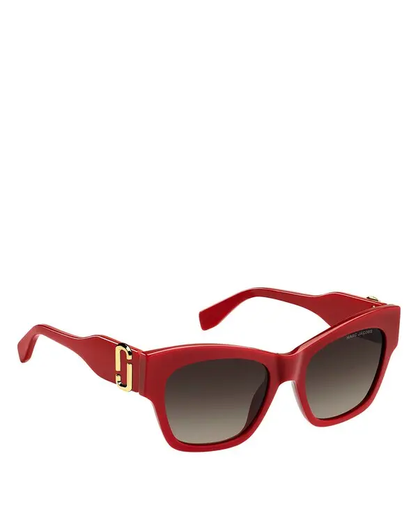 Marc Jacobs Rectangular Sunglasses - Red | Editorialist