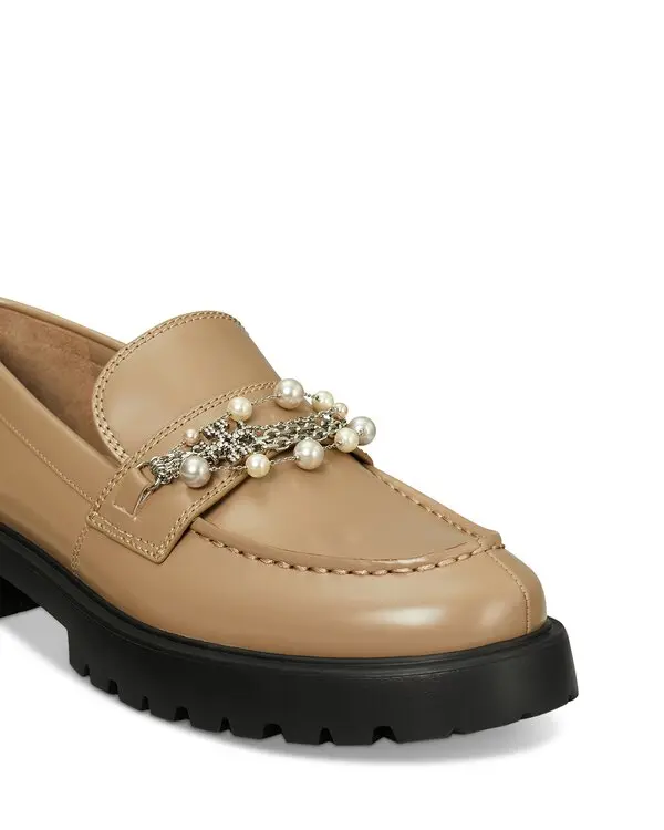 Tory Burch Embellished Classic Loafers - Dark Elk