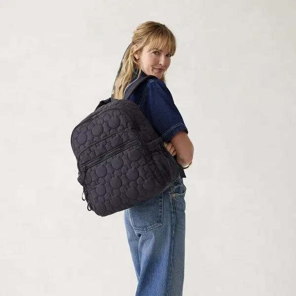 VERA BRADLEY Disney Bancroft Quilted Backpack - Black
