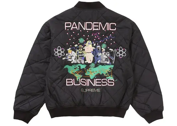 Supreme Quilted Work Jacket - Black