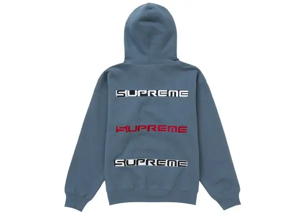 Supreme Aoi Stacked Hooded Sweatshirt - Slate