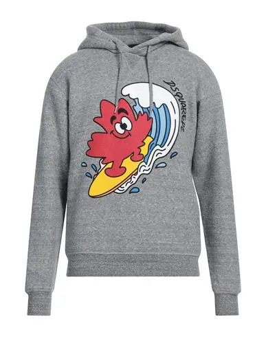 Dsquared2 Sweatshirt In Cotton And Lyocell - Grey