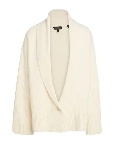 Armani Exchange Cardigan In Wool And Polyamide
