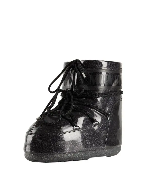 Moon Boot Mb Icon Low Glitter Ankle Boots - Black
