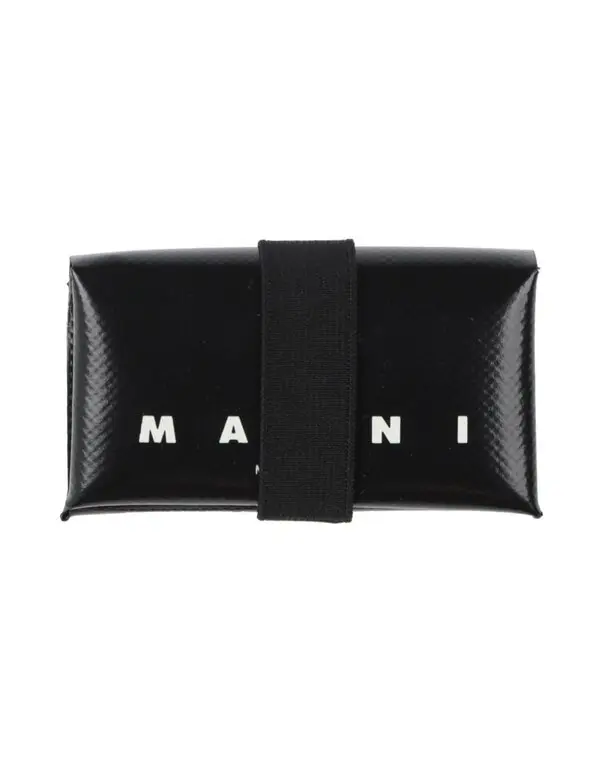 Marni Wallet Polyester, Elastane, Brass - Black