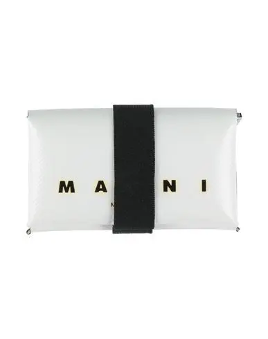 Marni Wallet Polyester, Elastane, Brass - White