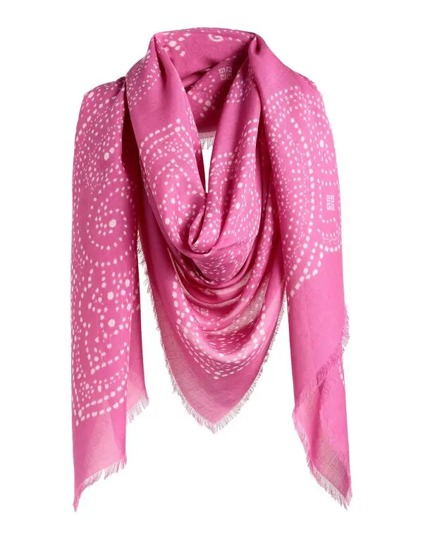 Givenchy Scarf Burgundy Modal, Cashmere - Pink