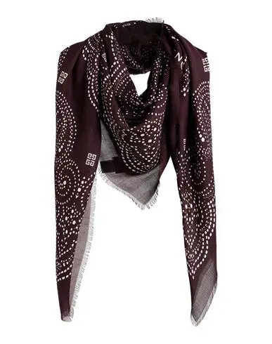 Givenchy Scarf Burgundy Modal, Cashmere - Red