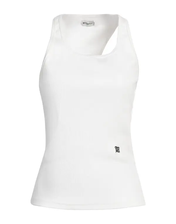 MISBHV Ribbed Jersey Tank Top - White