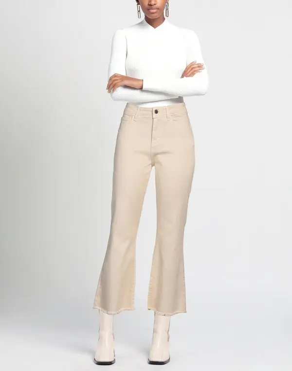 MARCONI Cotton Elastane Flared Cropped Pants