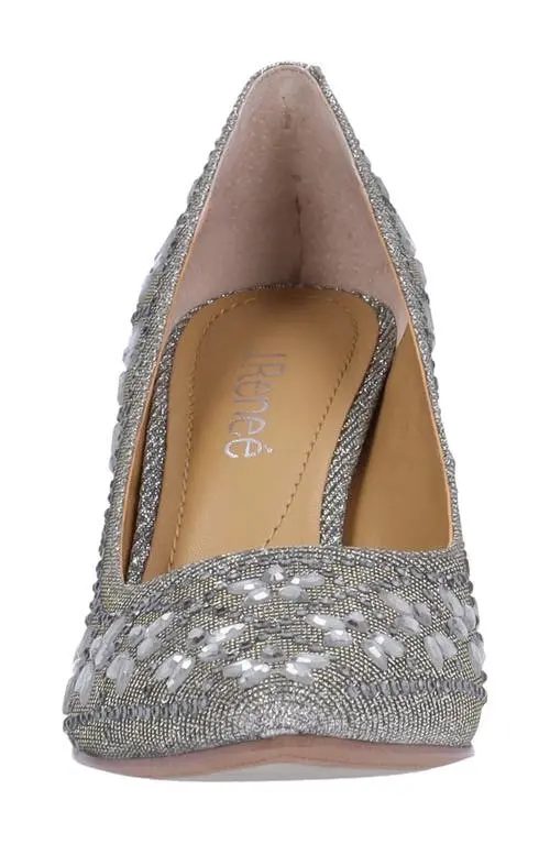 J. Reneé Barlow Pointed Toe Pump - Pewter