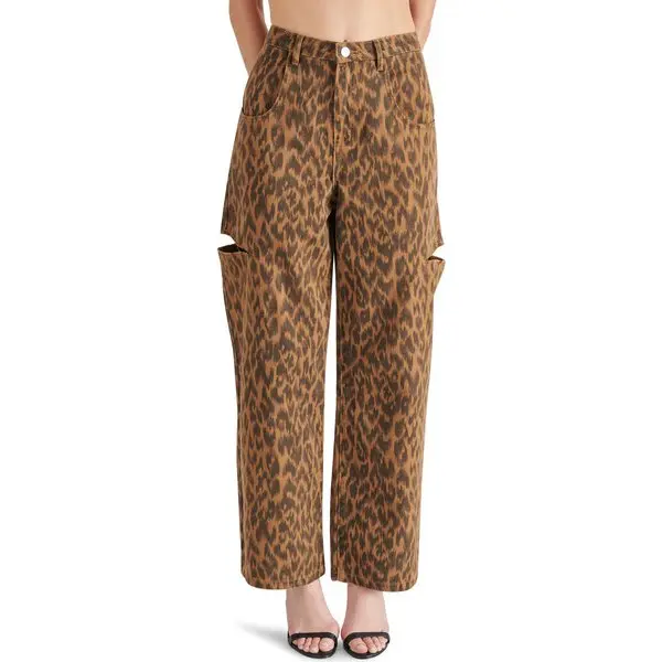 Steve Madden Maise Printed Wide-leg Jeans