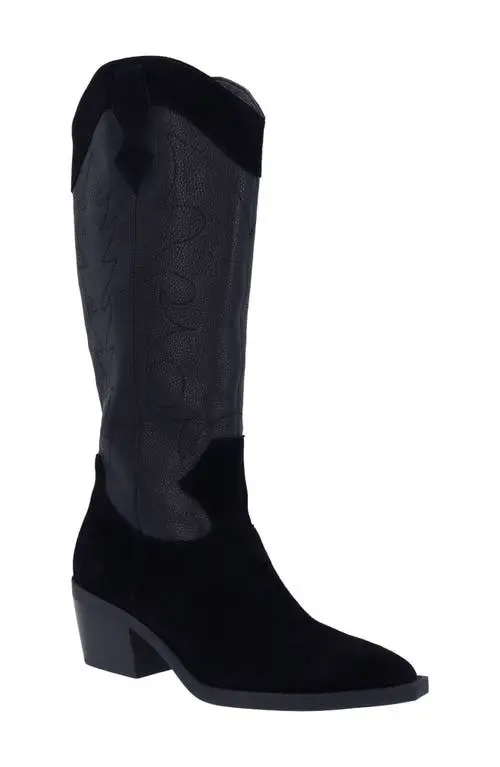 L'AMOUR DES PIEDS Veera Western Boots - Black