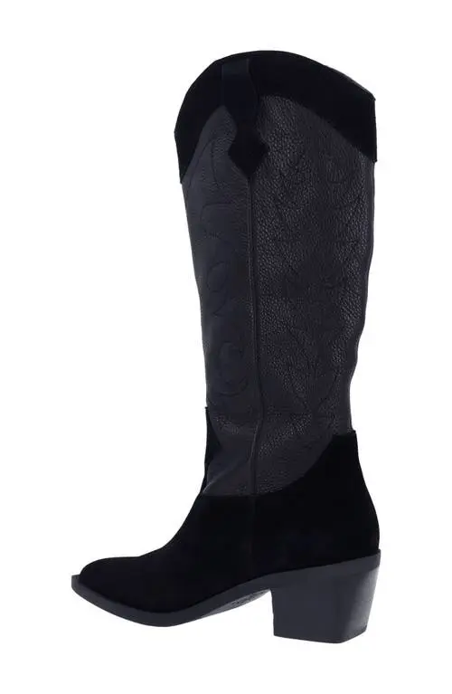 L'AMOUR DES PIEDS Veera Western Boots - Black