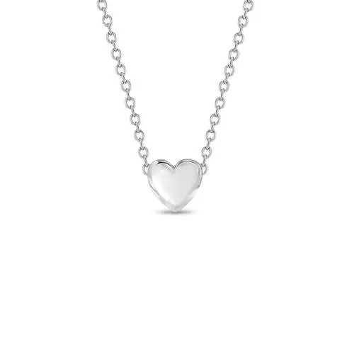 IN SEASON JEWELRY Heart Pendant Necklace - Silver