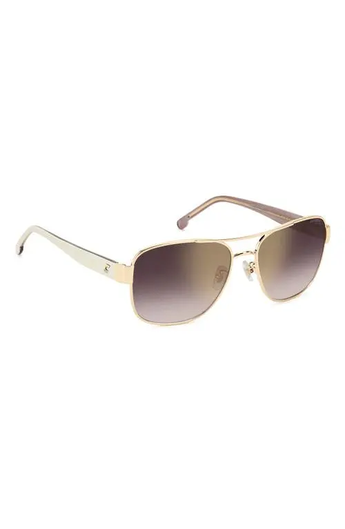Carrera Eyewear 58mm Gradient Aviator Sunglasses