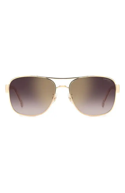 Carrera Eyewear 58mm Gradient Aviator Sunglasses