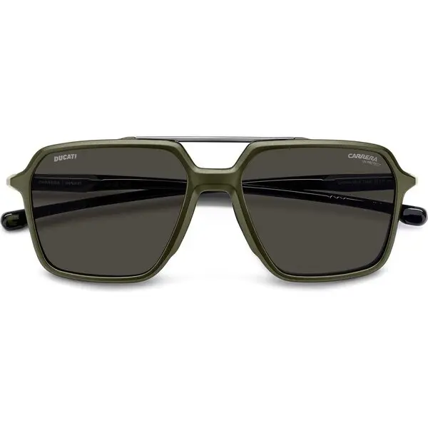 Carrera Eyewear X Ducati Rectangle Sunglasses - Military Green/ Grey
