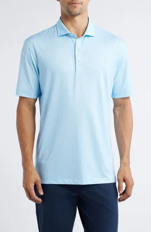 Johnnie-o Island Times Geo Print Performance Polo